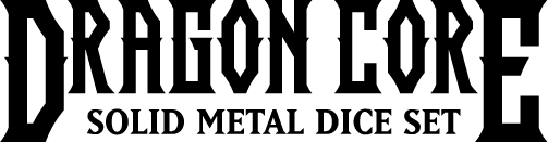 Dragon Core, Solid Metal RPG Dice – DnDice