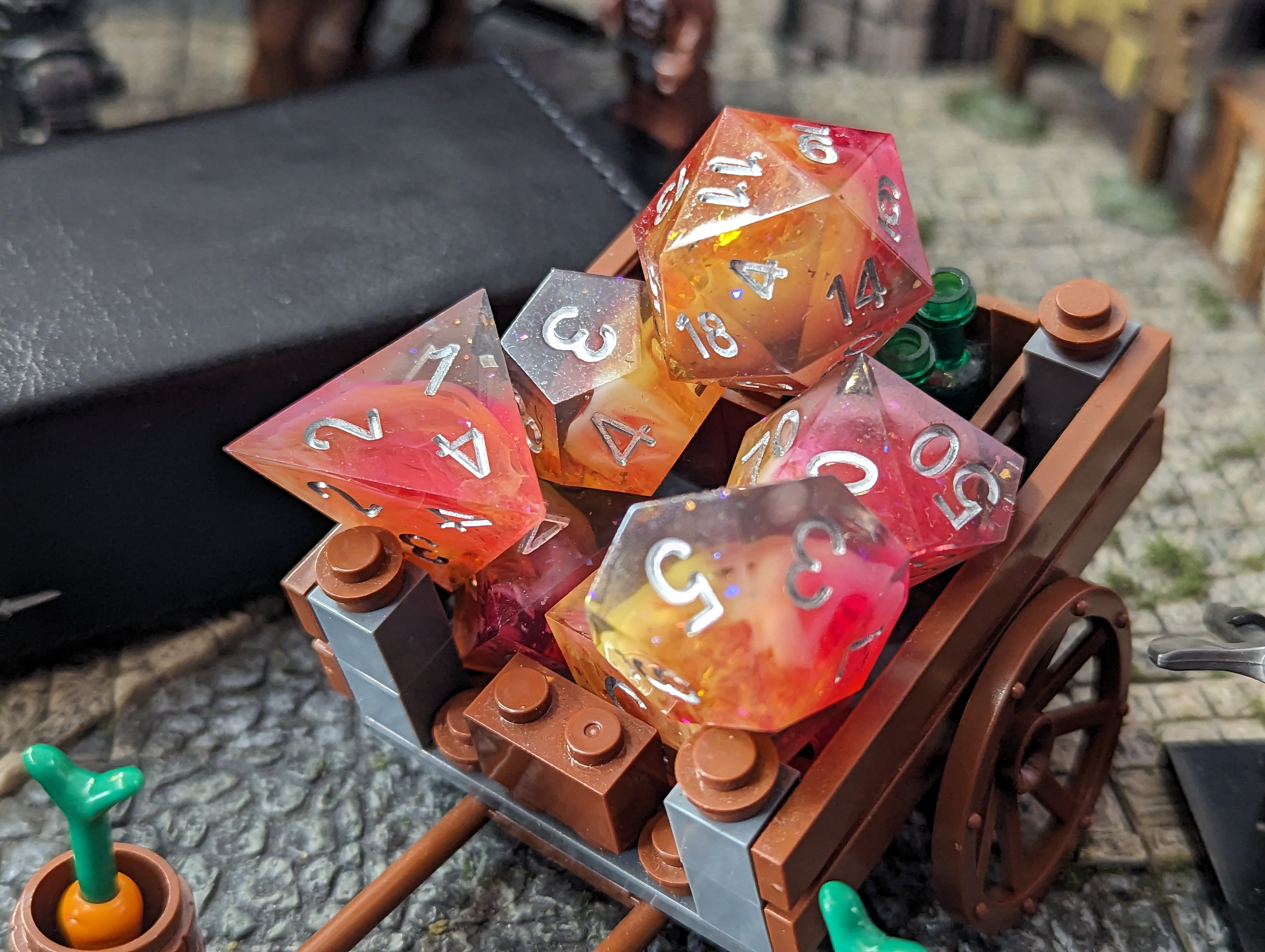Sunset Sasparella, Handmade RPG Set – DnDice