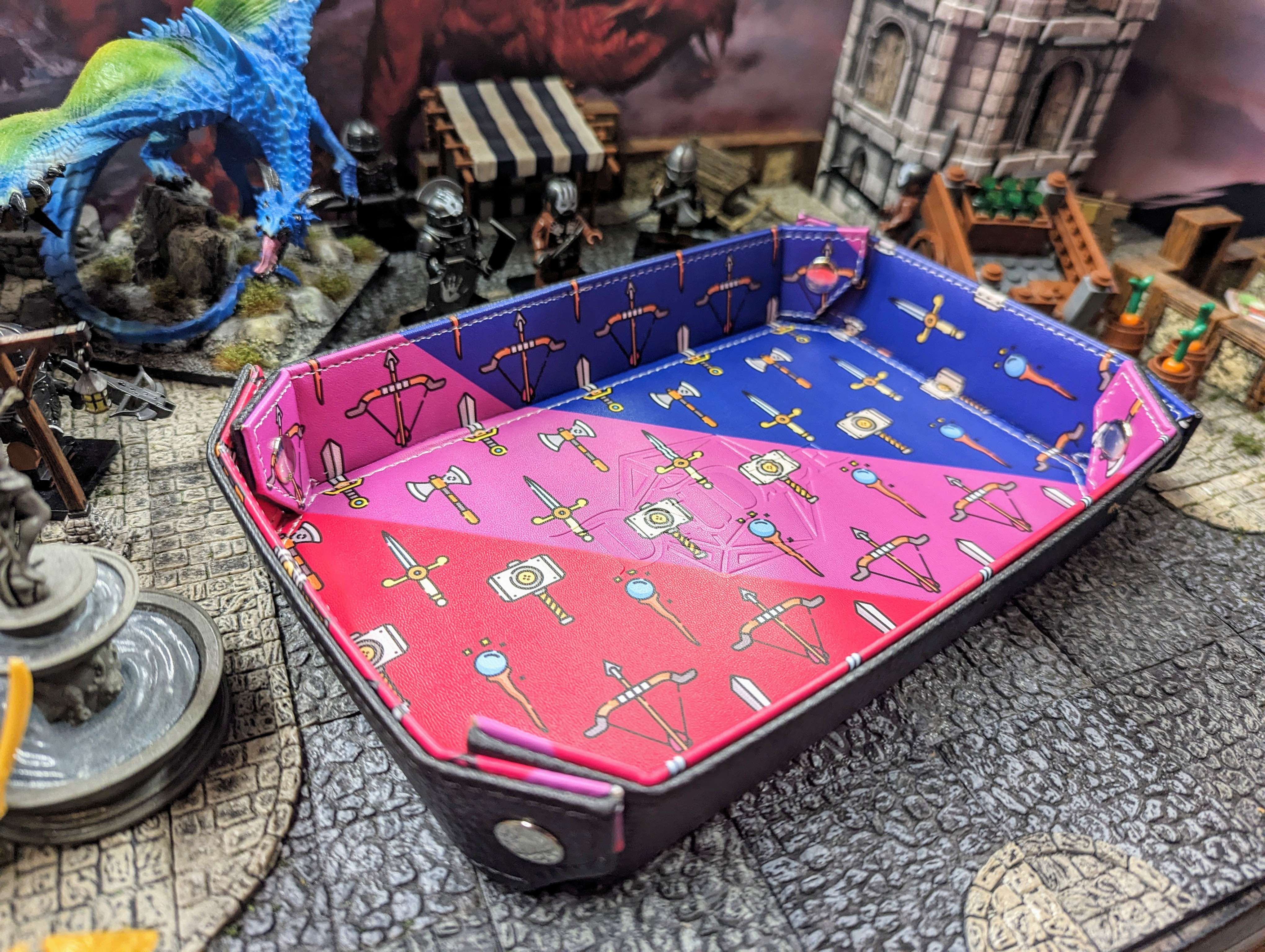 The Fantastic Folding Dice Tray, The Bi Tray – DnDice